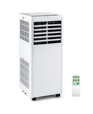 COSTWAY 5000 Btu Portable Air Conditioner With Dehumidifier & Fan Sleep Mode & 24h Timer - White