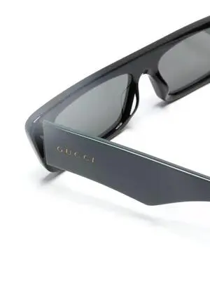 Gucci Rectangular-frame Tinted Sunglasses