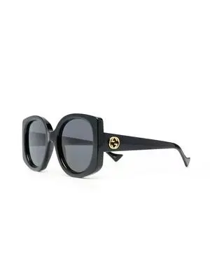 Gucci Oversized Logo-arm Sunglasses