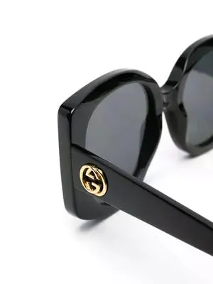 Gucci Oversized Logo-arm Sunglasses