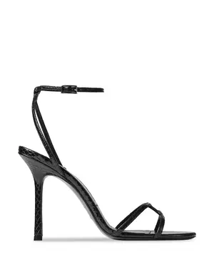 JIMMY CHOO 1998 Leo 100 High Heel Sandals - Black
