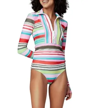 WATSKIN Mia Top Painted Stripe