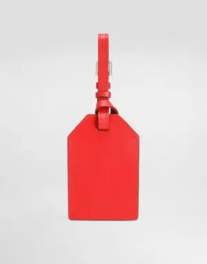 Dolce & Gabbana Calfskin Name Tag - Red
