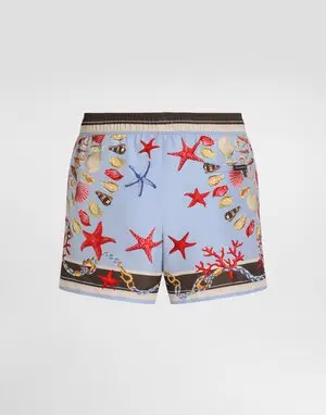 Dolce & Gabbana Printed Boxer Swim Shorts - Multicolor