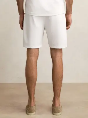 REISS Angus Textured Drawstring Shorts