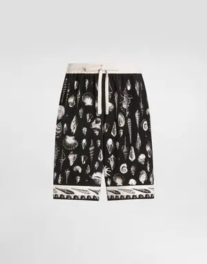 Dolce & Gabbana Shell-print Crêpe Trousers - Multicolor