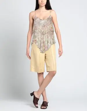 Blumarine Sleeveless Ruffled Viscose Top
