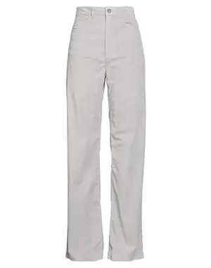 Emporio Armani Wide-leg Corduroy Pants - Light Grey