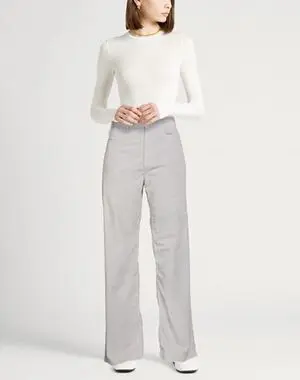 Emporio Armani Wide-leg Corduroy Pants - Light Grey