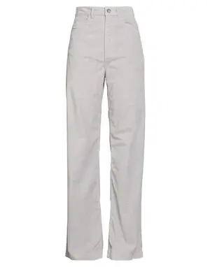 Emporio Armani Wide-leg Corduroy Pants - Light Grey