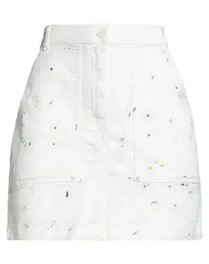Emporio Armani Denim Pencil Skirt - White