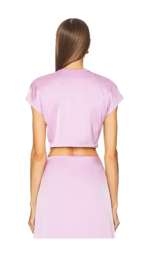 ET OCHS Blake Ruched Satin Top