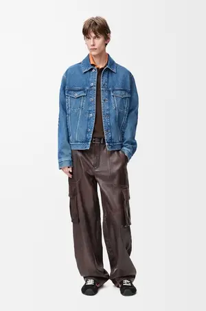 Loewe Anagram Denim Jacket - Jeans Blue