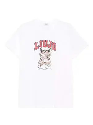 Liu Jo Cat-print T-shirt