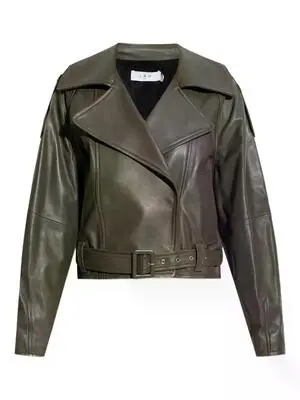 IRO PARIS Belted Leather Jacket