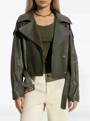 IRO PARIS Belted Leather Jacket
