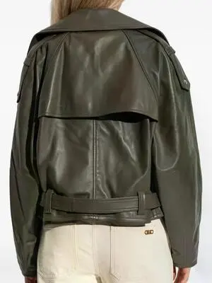 IRO PARIS Belted Leather Jacket