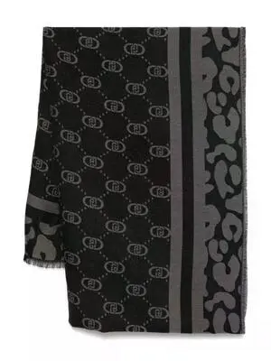 LIU JO Monogram Print Scarf