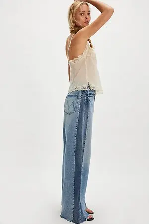 MOTHER The Pipe Dream Button Heel Jeans