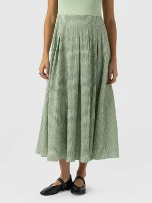 SAINT + SOFIA Renee Contrast A-line Dress