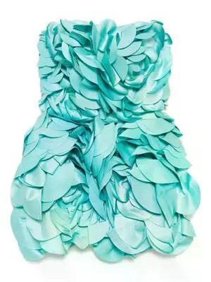 SAIID KOBEISY Floral Mini Dress - Blue