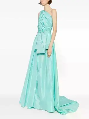 SAIID KOBEISY Taffeta Draped Dress