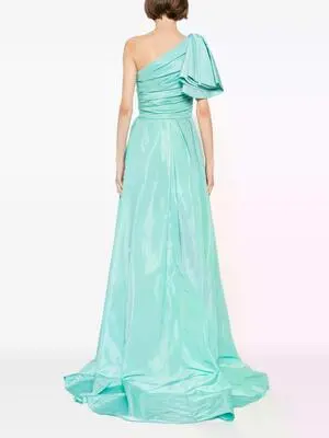 SAIID KOBEISY Taffeta Draped Dress