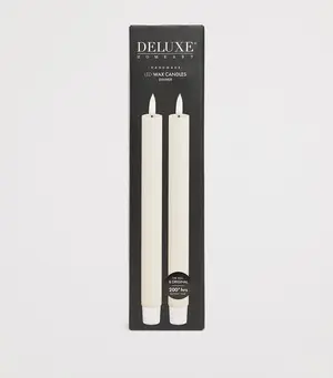 DELUXE HOMEART Wax Led Dinner Candles