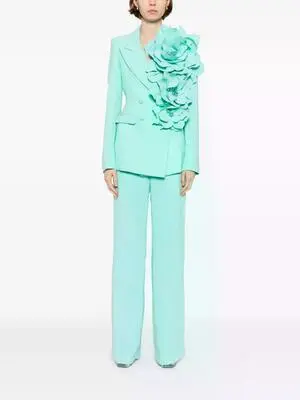 SAIID KOBEISY Floral Tailored Blazer - Blue
