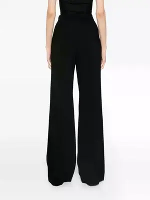 SAIID KOBEISY Tailored Floral Pants - Black