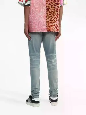 Amiri Logo-print Distressed Jeans