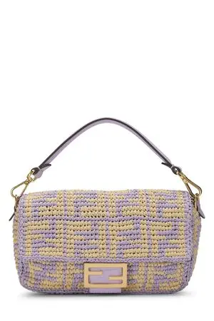 Fendi Raffia Convertible Baguette
