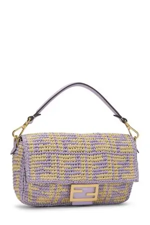 Fendi Raffia Convertible Baguette