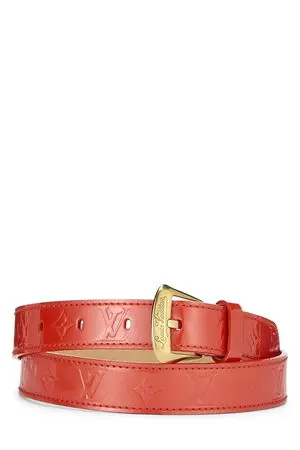 LOUIS VUITTON Vernis Phoenix Belt - Orange