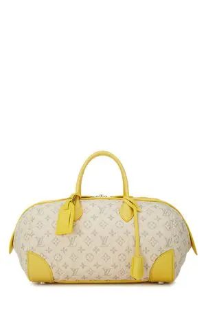 LOUIS VUITTON Monogram Denim Speedy Round - Yellow