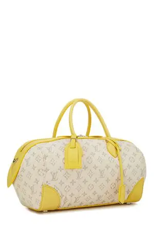 LOUIS VUITTON Monogram Denim Speedy Round - Yellow