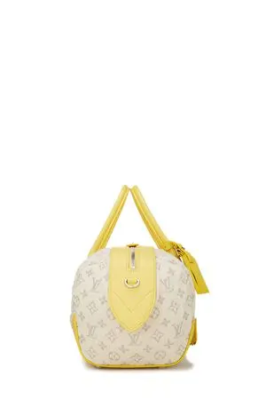 LOUIS VUITTON Monogram Denim Speedy Round - Yellow