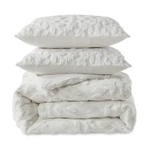 PERI HOME Laurel Chenille Comforter Set, Twin - White