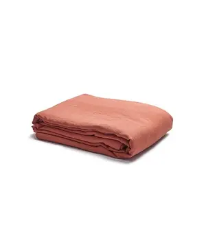 PIGLET IN BED Linen Duvet Cover, Twin Burnt Orange