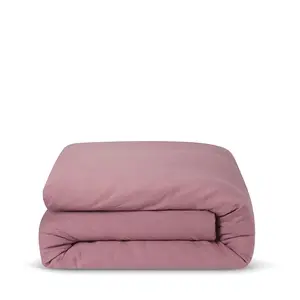 PIGLET IN BED Linen Duvet Cover - Raspberry