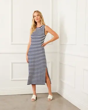 Karen Kane Striped Midi Column Dress