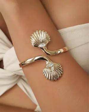 Ettika Santorini Cuff Bracelet - Silver