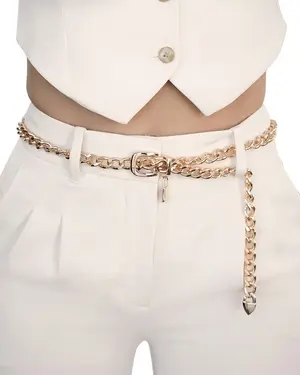 Ettika Lucky Link Adjustable Chain Belt