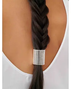 Ettika Ribbed Ponytail Cuff