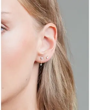 Adina Reyter 14k Diamond Amigos Chain Post Earrings