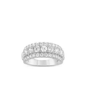 Bloomingdale'S Diamond Multi-row Band - Platinum