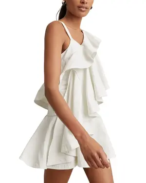 REISS Hera Short Ruffle Dress