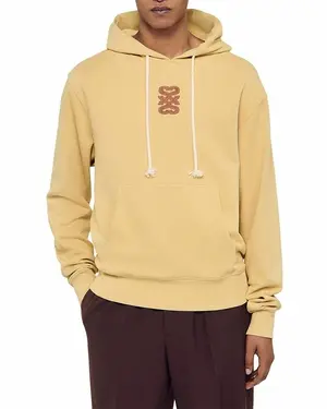 Sandro Oversized Patch Hoodie - Orcher Yellow