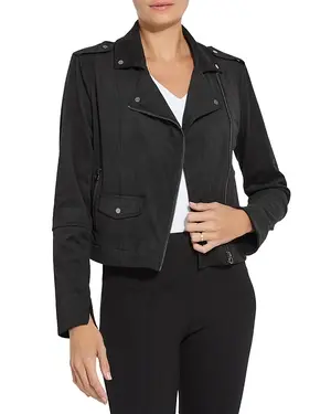 Lyssé Amelia Moto Faux Suede Jacket
