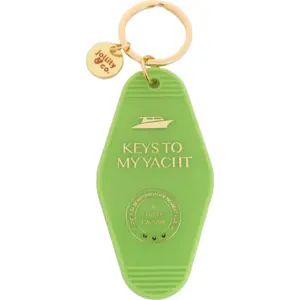 JOLLITY & CO Vintage Motel Keychain - Keys To My Yacht